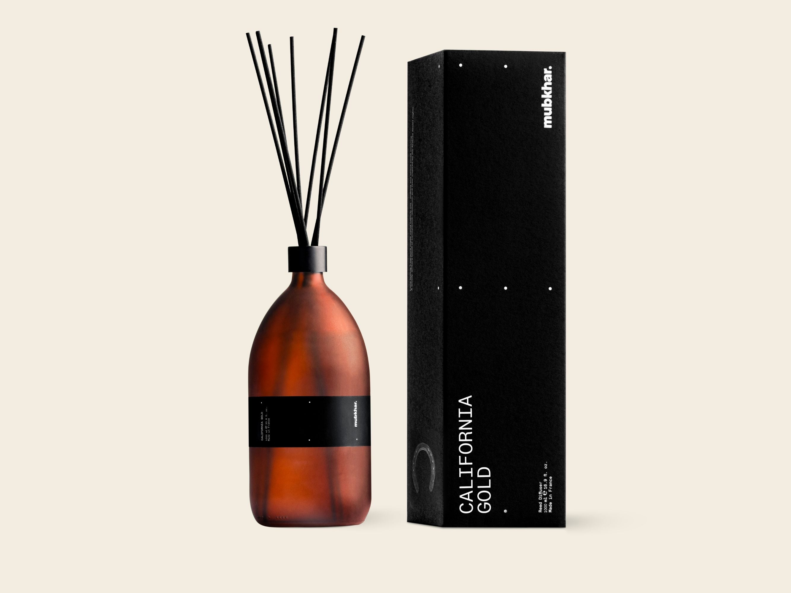 California Gold Reed Diffuser 1000ml - Luxury Home Fragrance – Mubkhar UAE